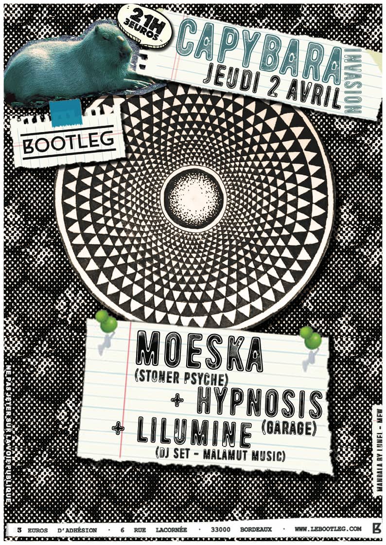 Capybara Invasion - Bootleg, Bordeaux | 2 avr. | Bordeaux Concerts