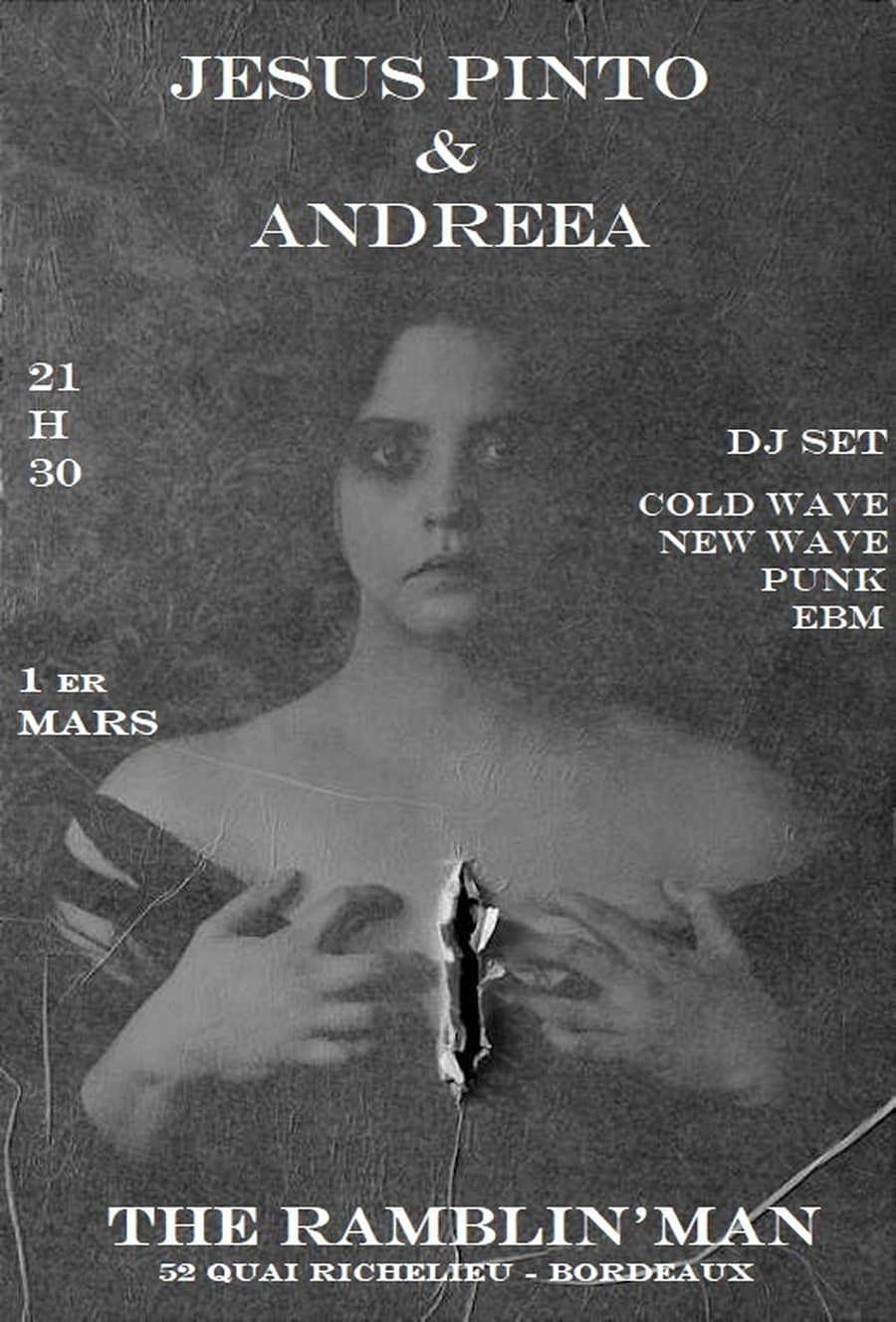 Djset Jesus Pinto & Andreea - The Ramblin' Man, 52 Quai R... | BDXC