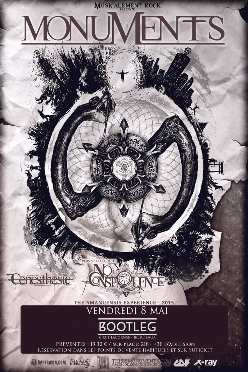 MONUMENTS - Bootleg, Bordeaux | 8 mai | Bordeaux Concerts