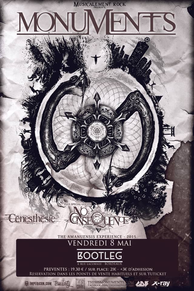 MONUMENTS - Bootleg, Bordeaux | 8 mai | Bordeaux Concerts