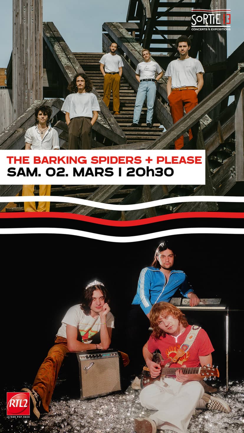 The Barking Spiders + Please - Sortie 13, Pessac | 2 mars | Bordeaux ...