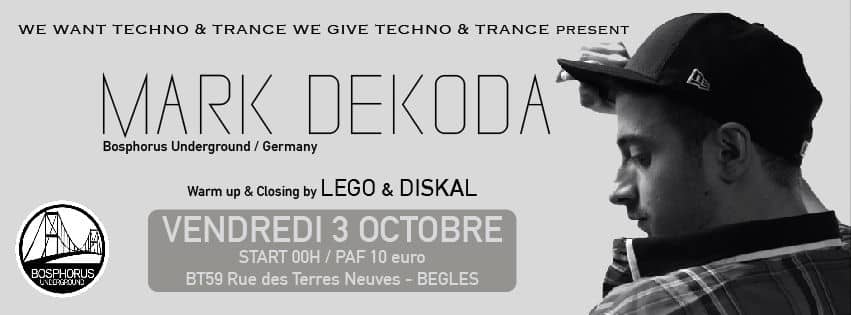 WE WANT TECHNO & TRANCE - BT CLUB, Bègles | 3 oct. | BDXC