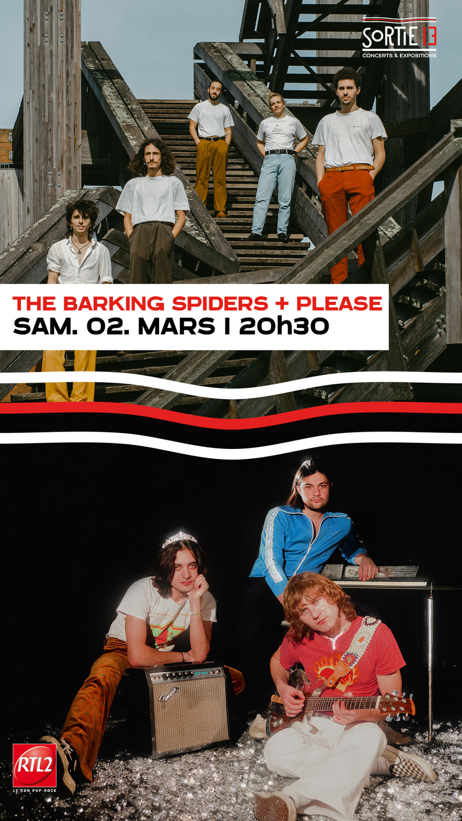 The Barking Spiders + Please - Sortie 13, Pessac | 2 mars | Bordeaux ...